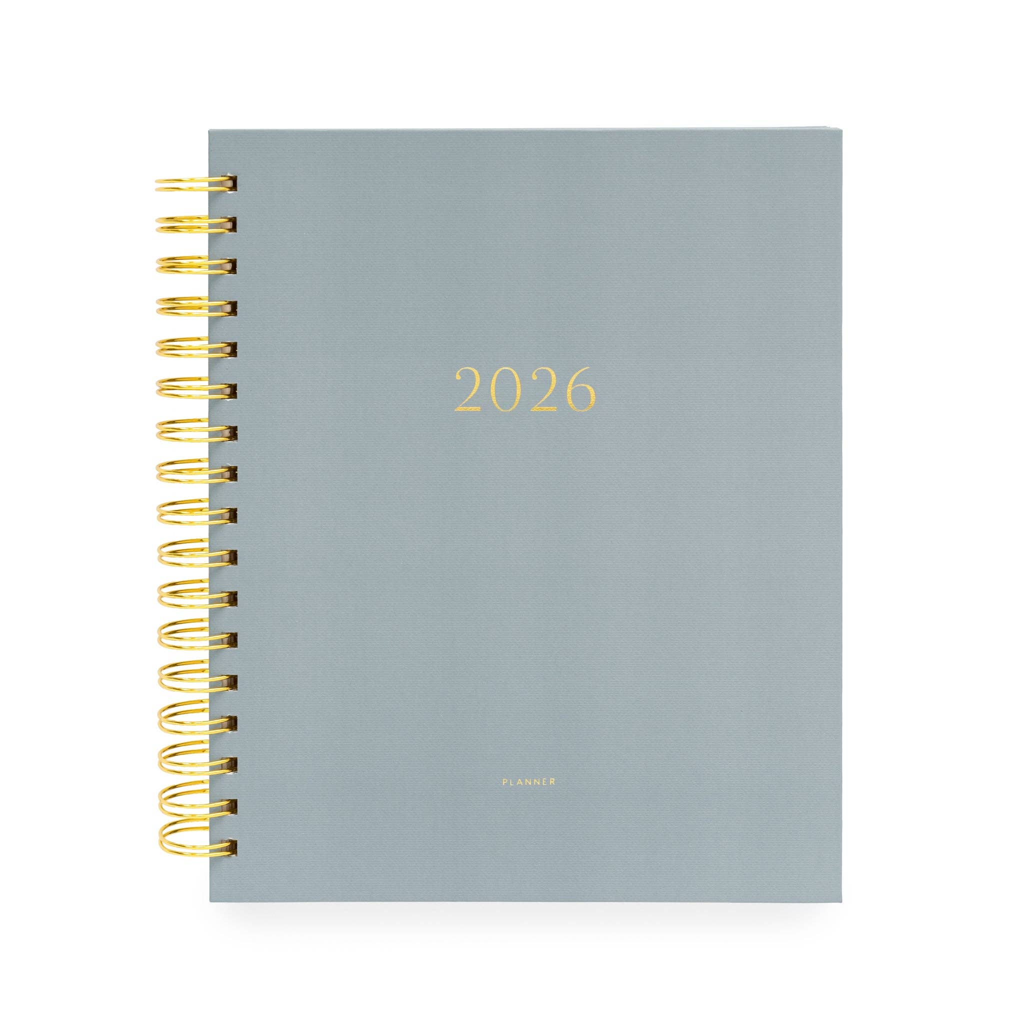 2026 Dusty Blue Signature Spiral Planner – Crafty Paper Co.