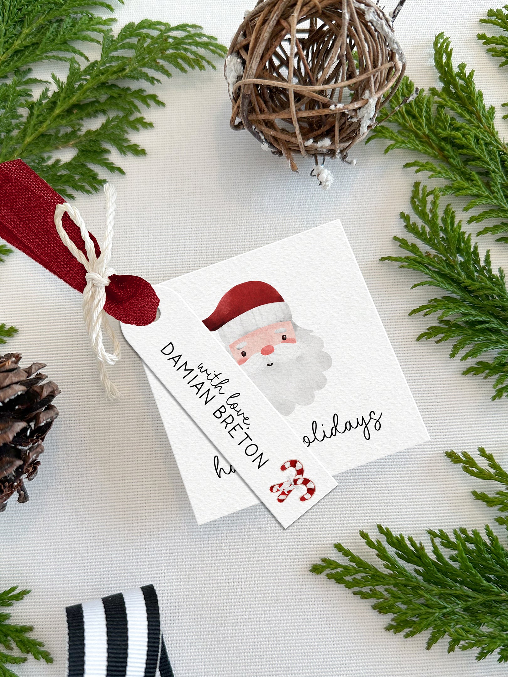 Personalized Christmas Gift Tags - Square – Crafty Paper Co.